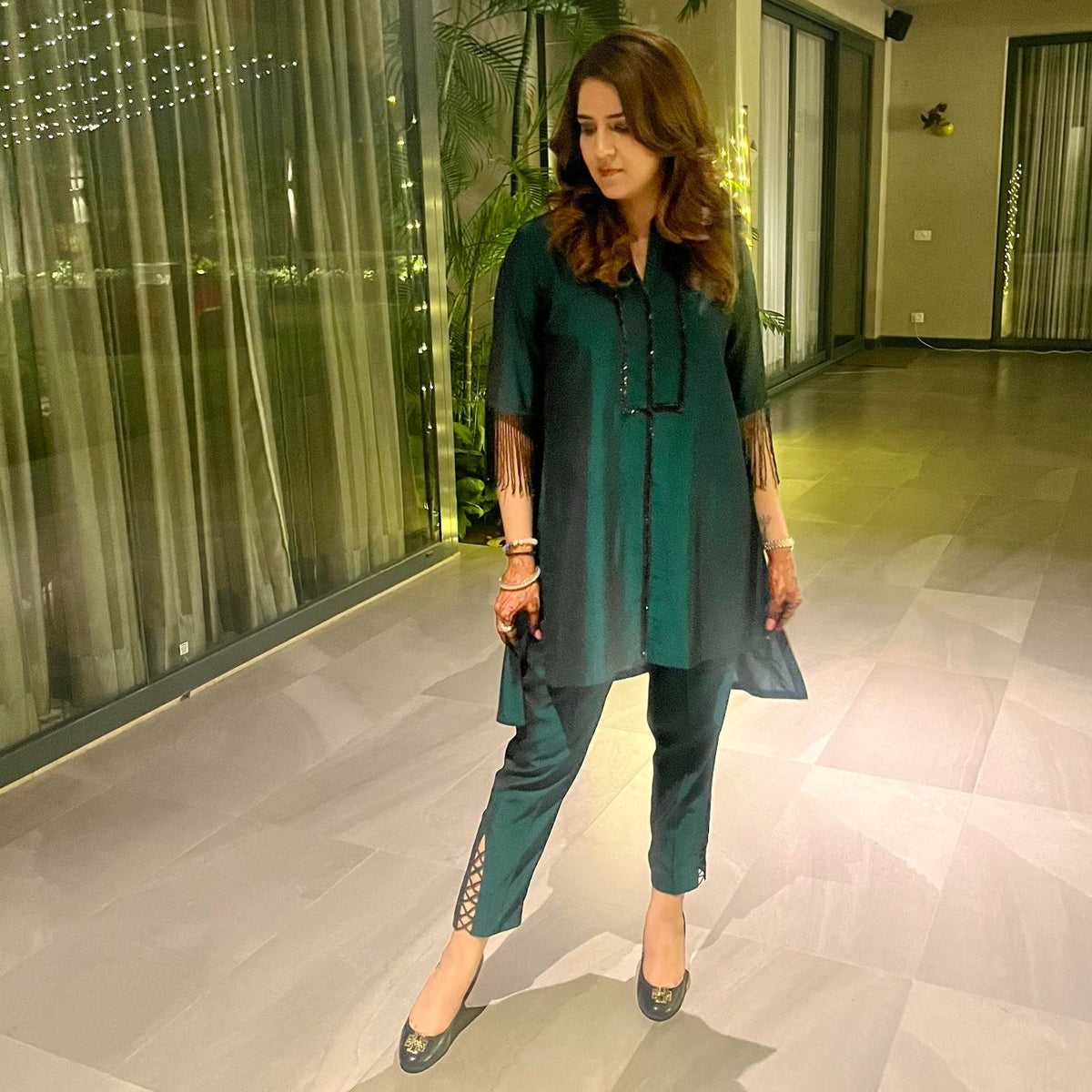 Emerald Green Black – Anandi Luxe